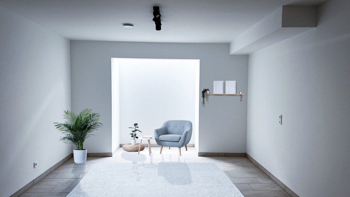 Sonnenbaden im Keller