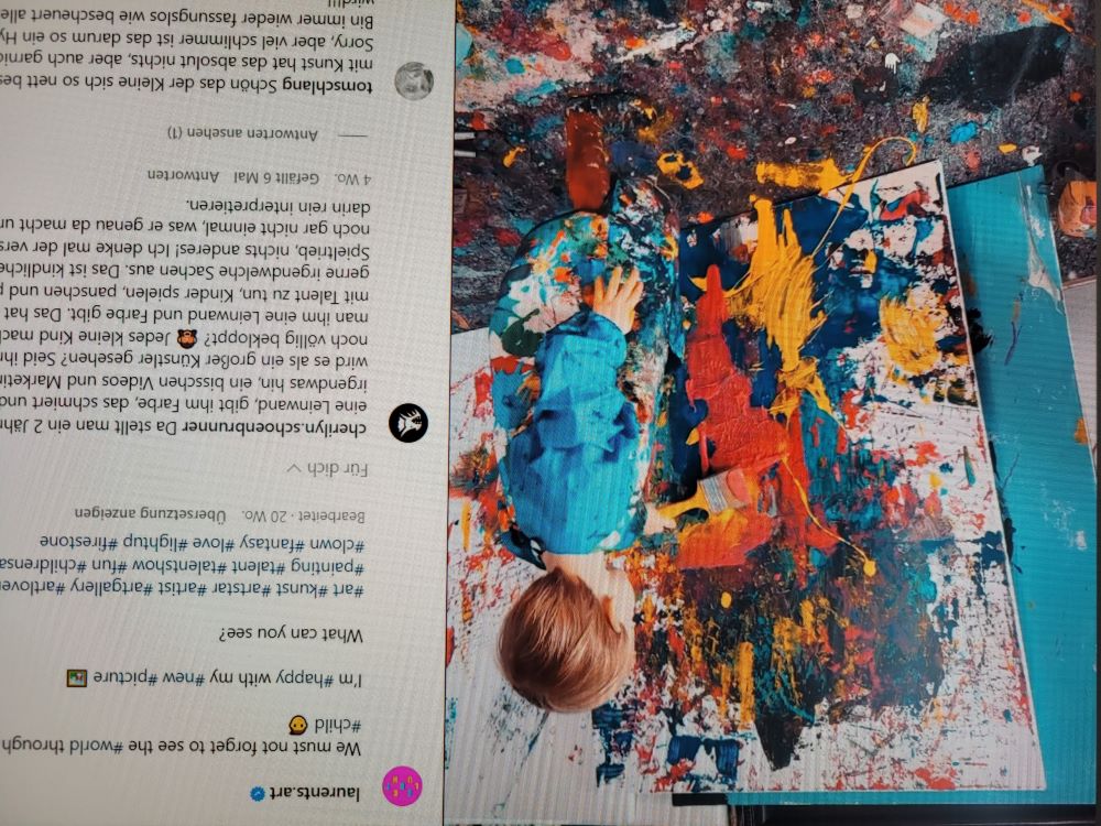 Ein Farbtalent in Windeln